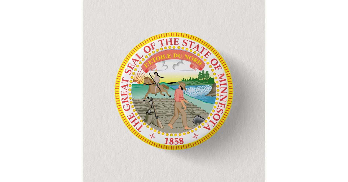 State Seal of Minnesota Button | Zazzle