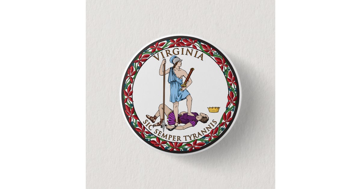 State Seal of Virginia Button | Zazzle