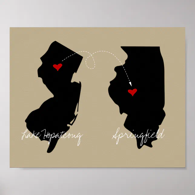 State to State Moving or Long Distance Poster | Zazzle