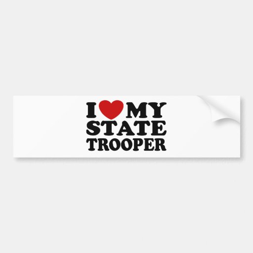 State Trooper Bumper Sticker | Zazzle