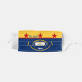 State Utah Flag on Gold Red Adult Cloth Face Mask | Zazzle