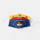 State Utah Flag on Gold Red Adult Cloth Face Mask | Zazzle