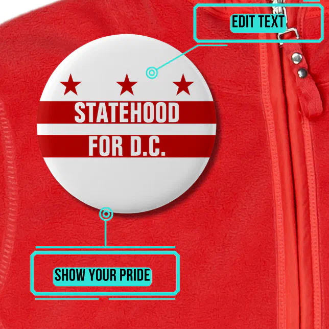 Statehood for Washington DC Button | Zazzle