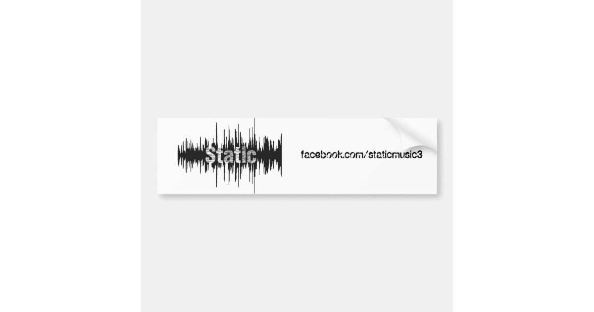 Static Logo Sticker | Zazzle