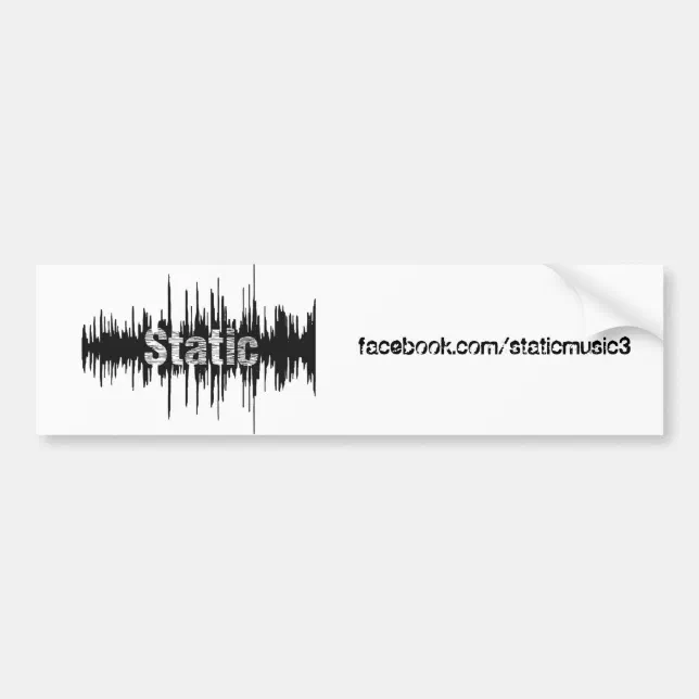 Static Logo Sticker | Zazzle
