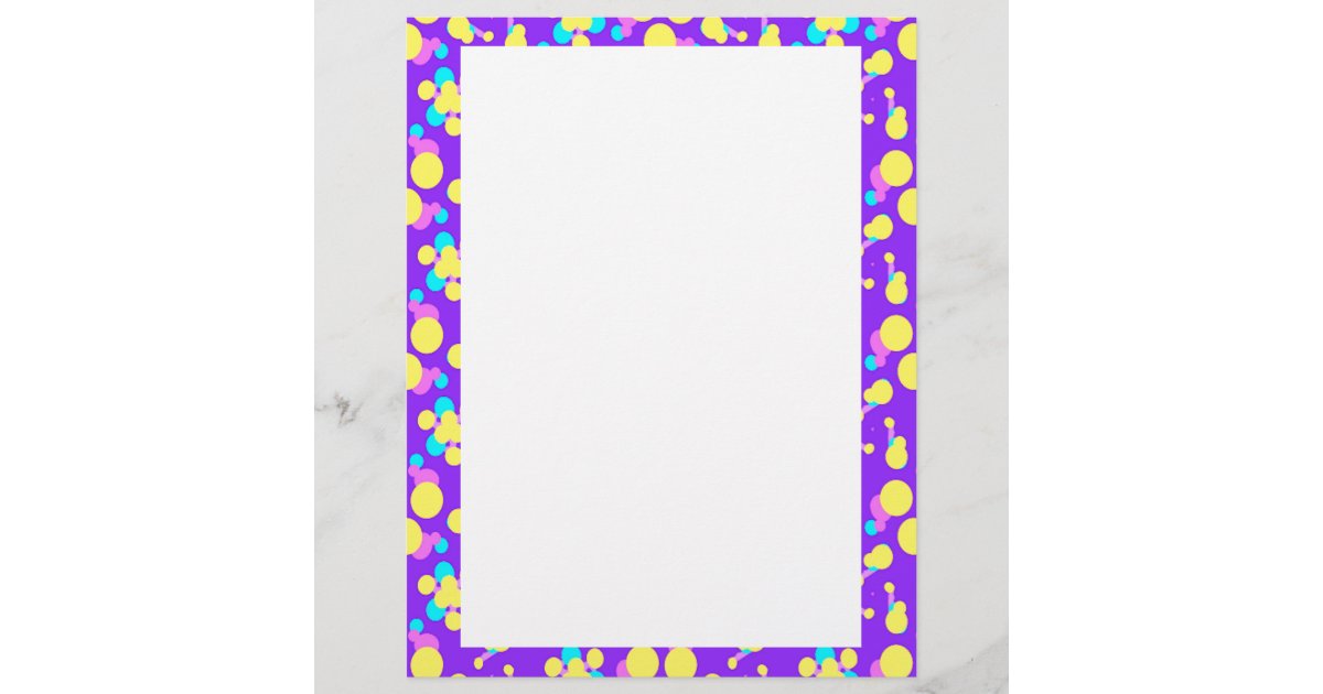 Stationery/Letterhead with Fun Border | Zazzle