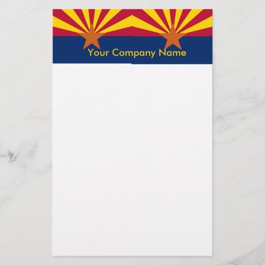 Stationery with Flag of Arizona | Zazzle.com