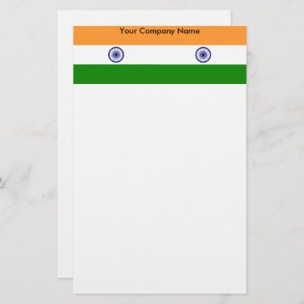 Stationery with Flag of India | Zazzle