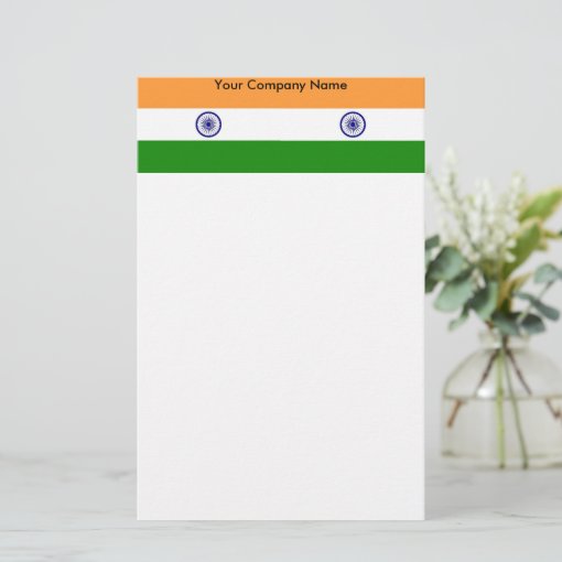 Stationery with Flag of India | Zazzle
