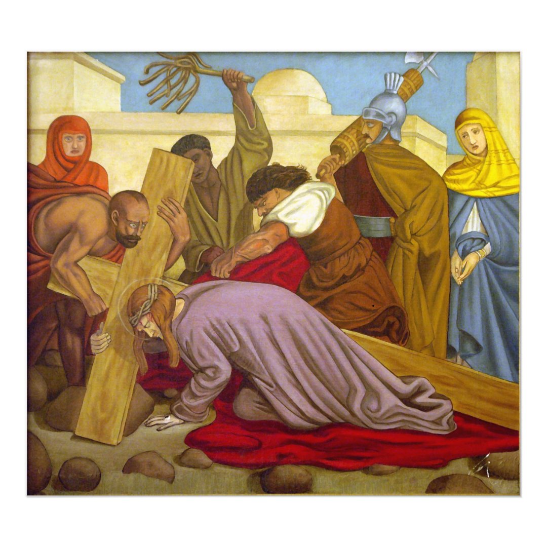 Stations of the Cross 9 Jesus Falls the Third Time Photo Print | Zazzle