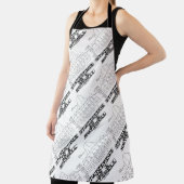 Statistics In A Nutshell Stats Cheat Sheet Apron | Zazzle