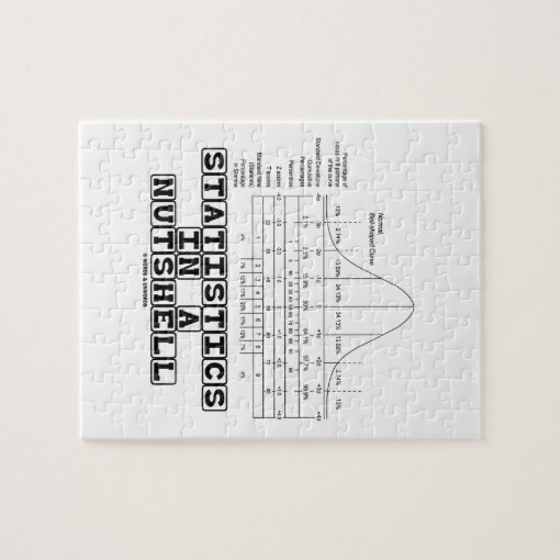 Statistics In A Nutshell (Stats Cheat Sheet) Jigsaw Puzzle | Zazzle