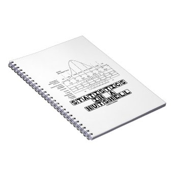 Statistics In A Nutshell (Stats Cheat Sheet) Notebook | Zazzle