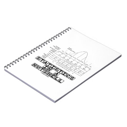 Statistics In A Nutshell (Stats Cheat Sheet) Notebook | Zazzle