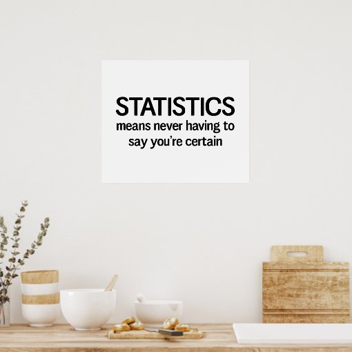 Statistics Poster | Zazzle