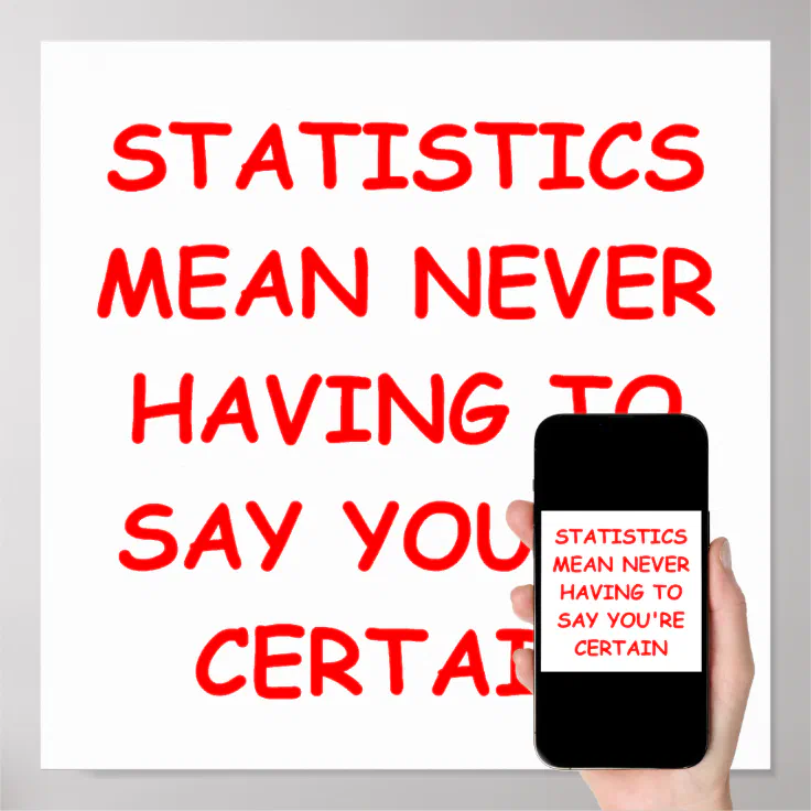statistics poster | Zazzle