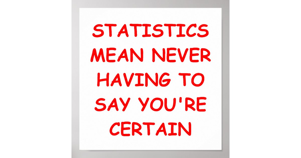 statistics poster | Zazzle