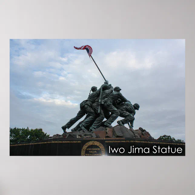 Statue of Iwo Jima Poster | Zazzle