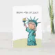 Statue of Liberty 4th of July Patriotic Card | Zazzle