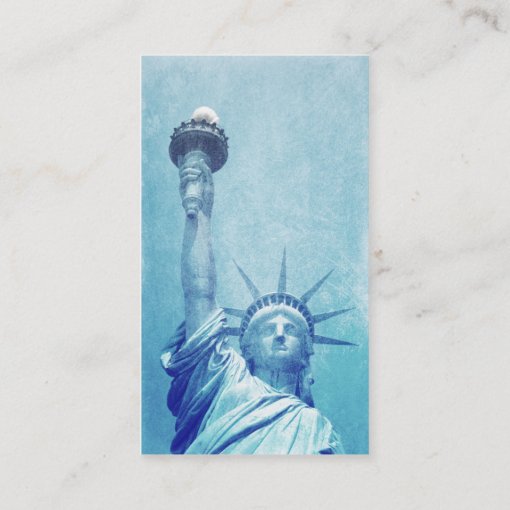 statue of liberty business card | Zazzle