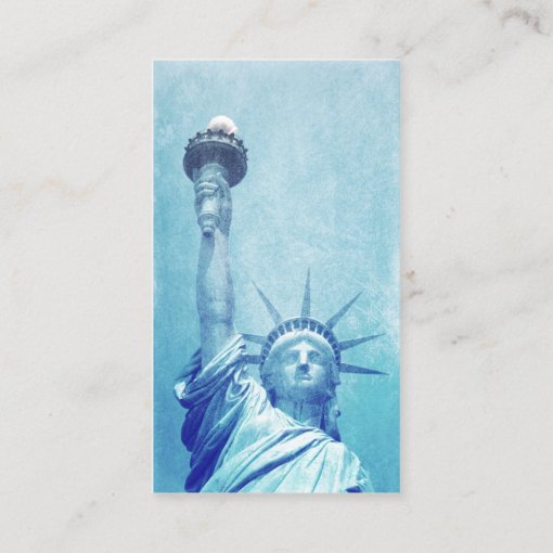 statue of liberty business card | Zazzle