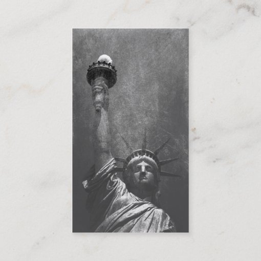 statue of liberty business card | Zazzle