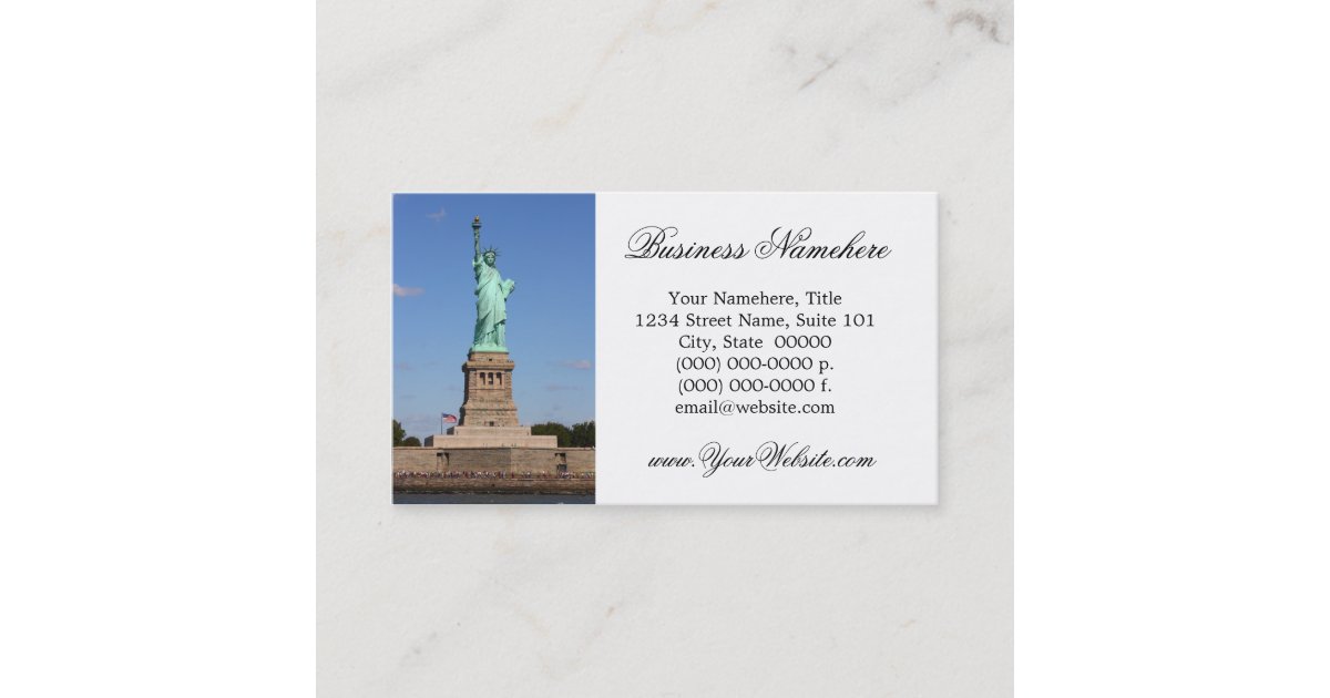 Statue of Liberty Business Cards | Zazzle