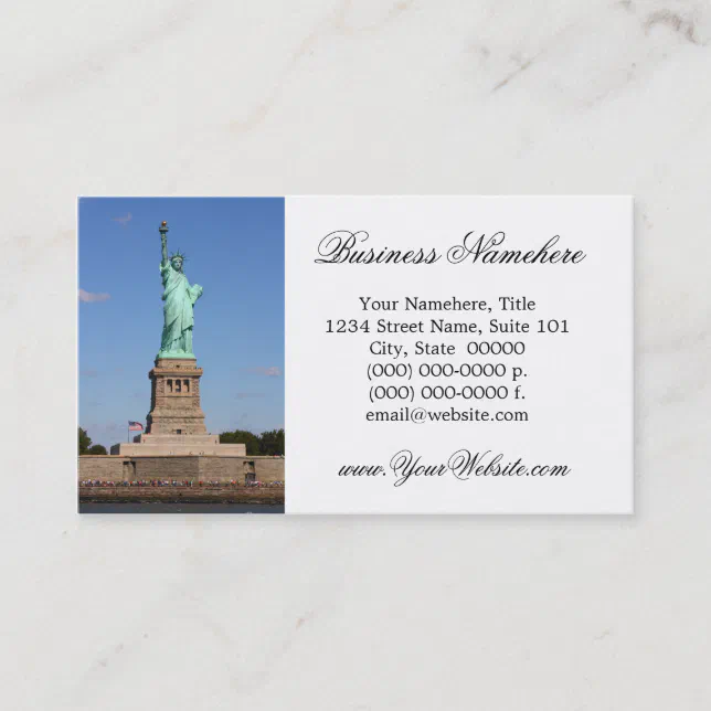 Statue of Liberty Business Cards | Zazzle