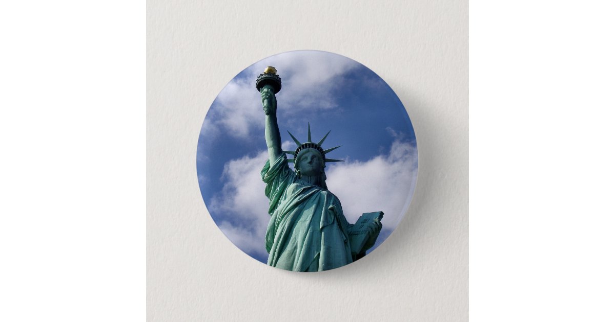Statue of Liberty Button | Zazzle