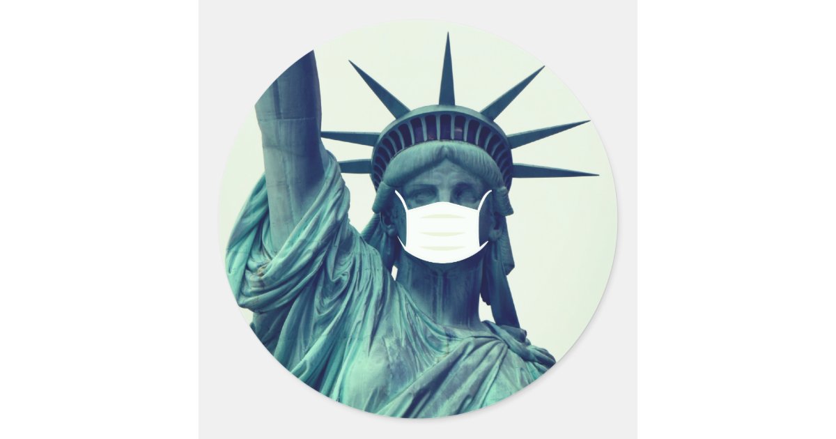 Statue of Liberty Classic Round Sticker | Zazzle