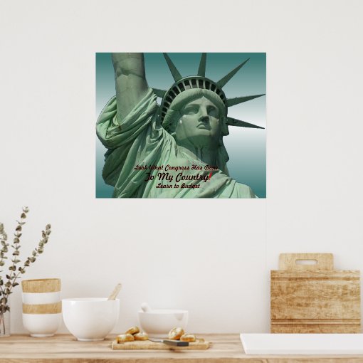 Statue of Liberty Crying Poster | Zazzle