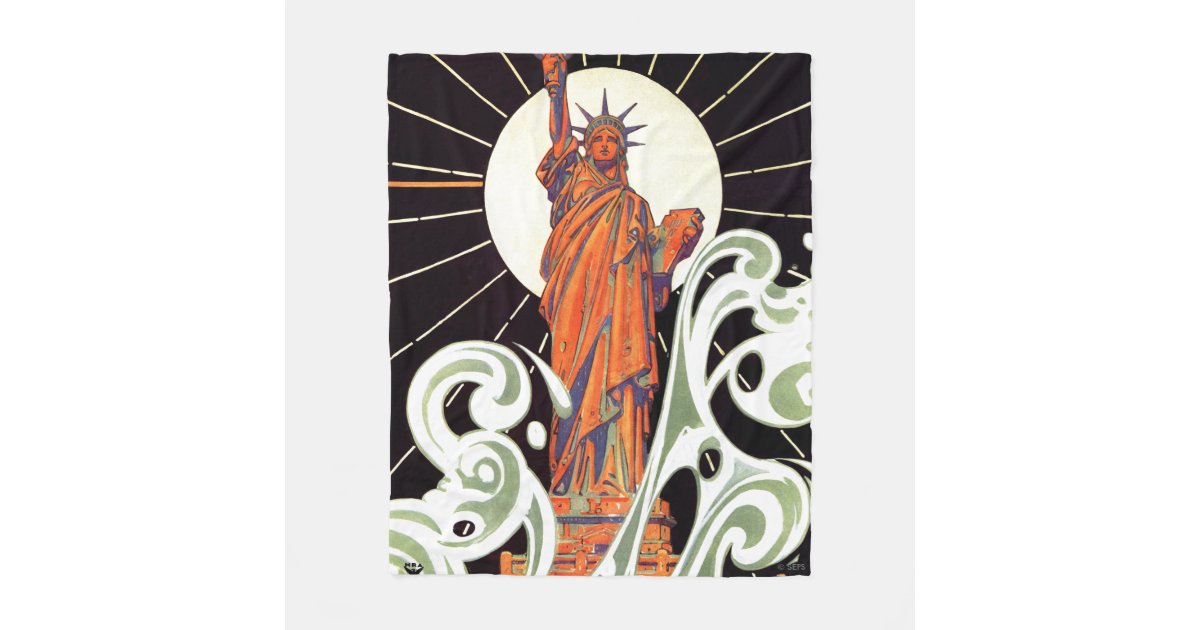 Statue of Liberty Fleece Blanket | Zazzle