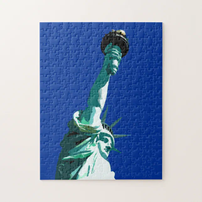Statue of Liberty Illustration Art Jigsaw Puzzle | Zazzle