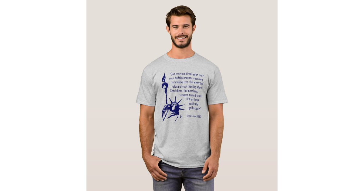 Statue of Liberty Inscription T-Shirt | Zazzle