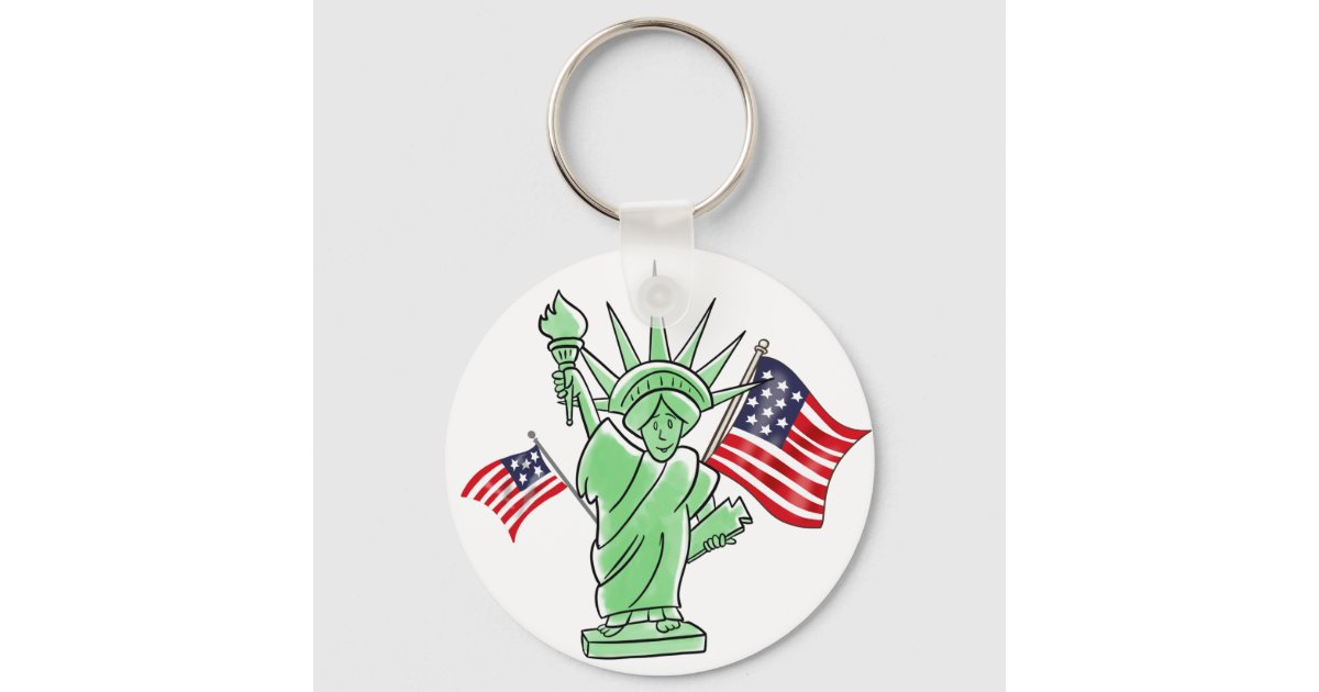 Statue of Liberty Keychain | Zazzle