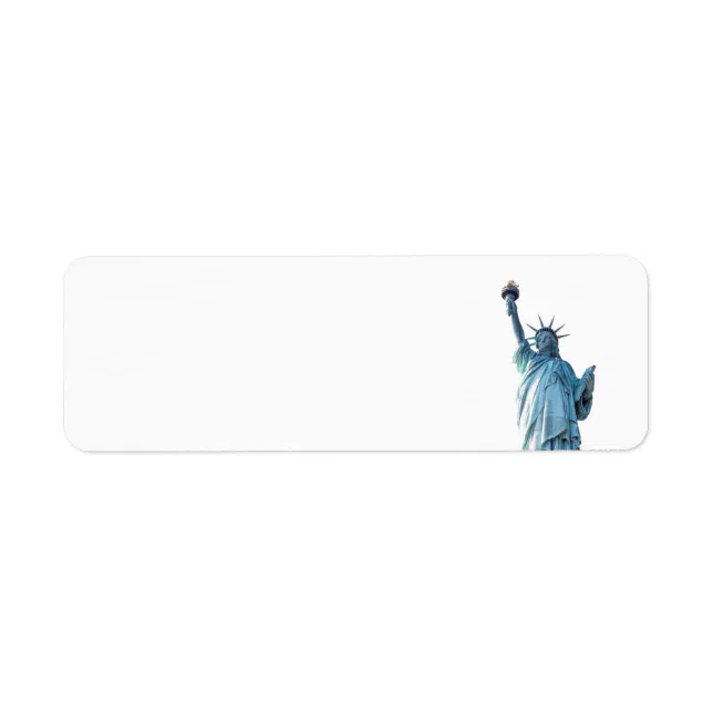 Statue of liberty label | Zazzle