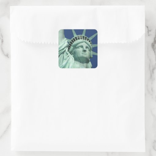 Statue of Liberty, New York Square Sticker | Zazzle