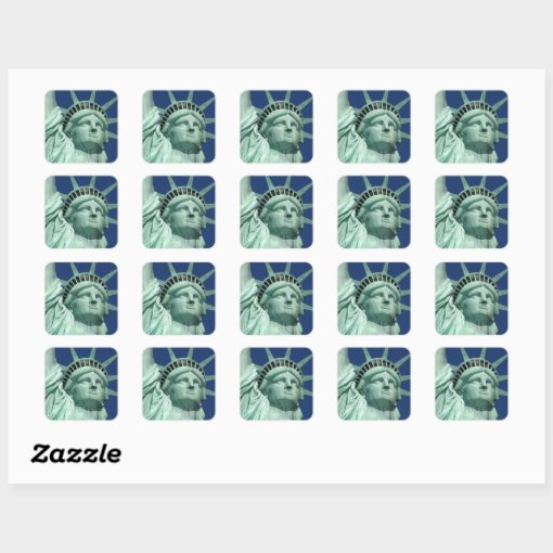 Statue of Liberty, New York Square Sticker | Zazzle