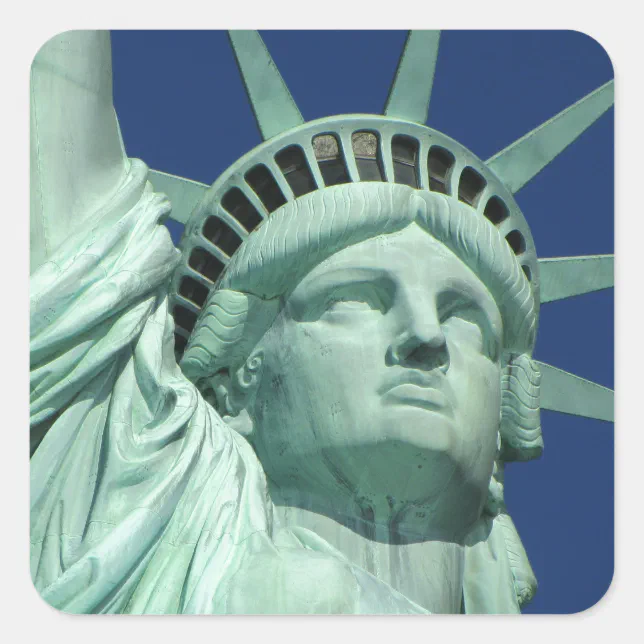 Statue of Liberty, New York Square Sticker | Zazzle