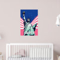 Statue of Liberty New York Vibrant Pop Art Poster | Zazzle