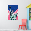 Statue of Liberty New York Vibrant Pop Art Poster | Zazzle