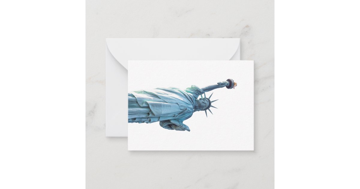 Statue of liberty note card | Zazzle