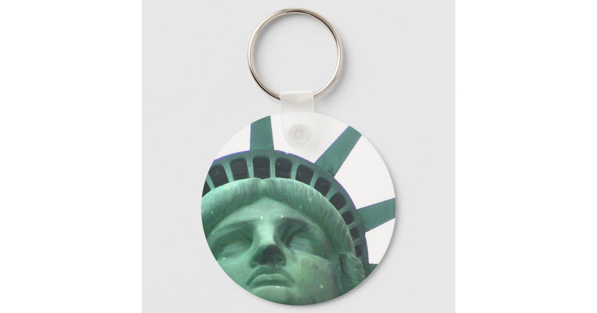 Statue of Liberty Oil Effect Keychain | Zazzle
