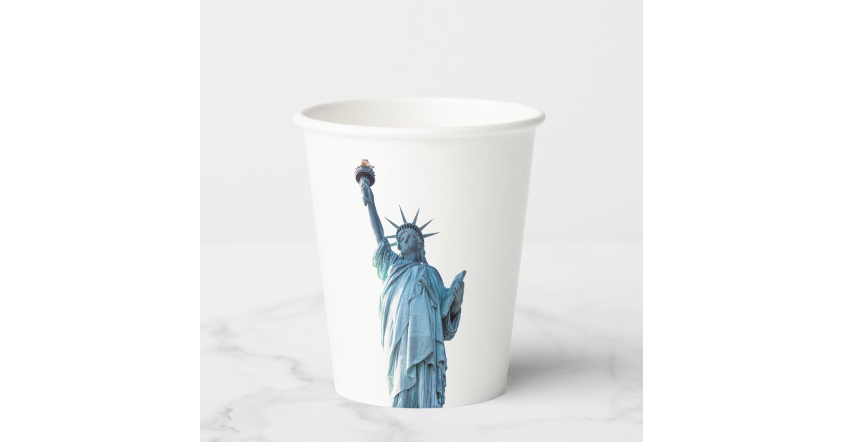 Statue of liberty paper cups | Zazzle