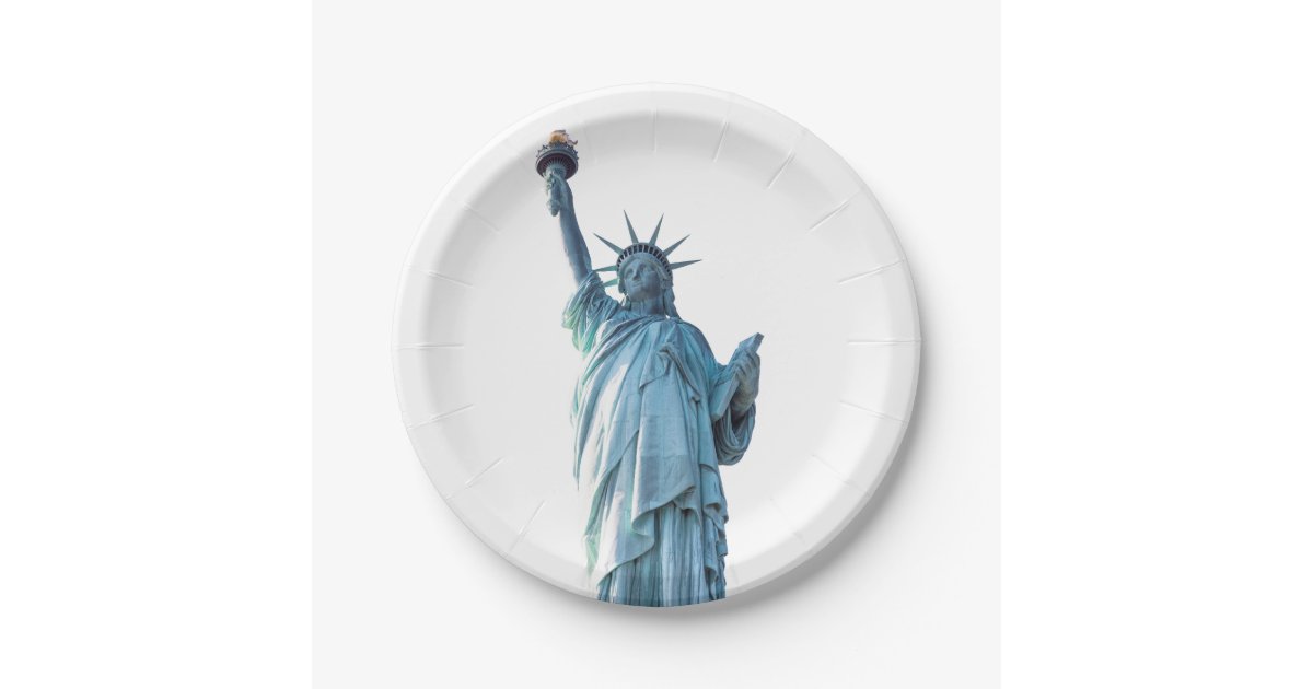 Statue of liberty paper plates | Zazzle