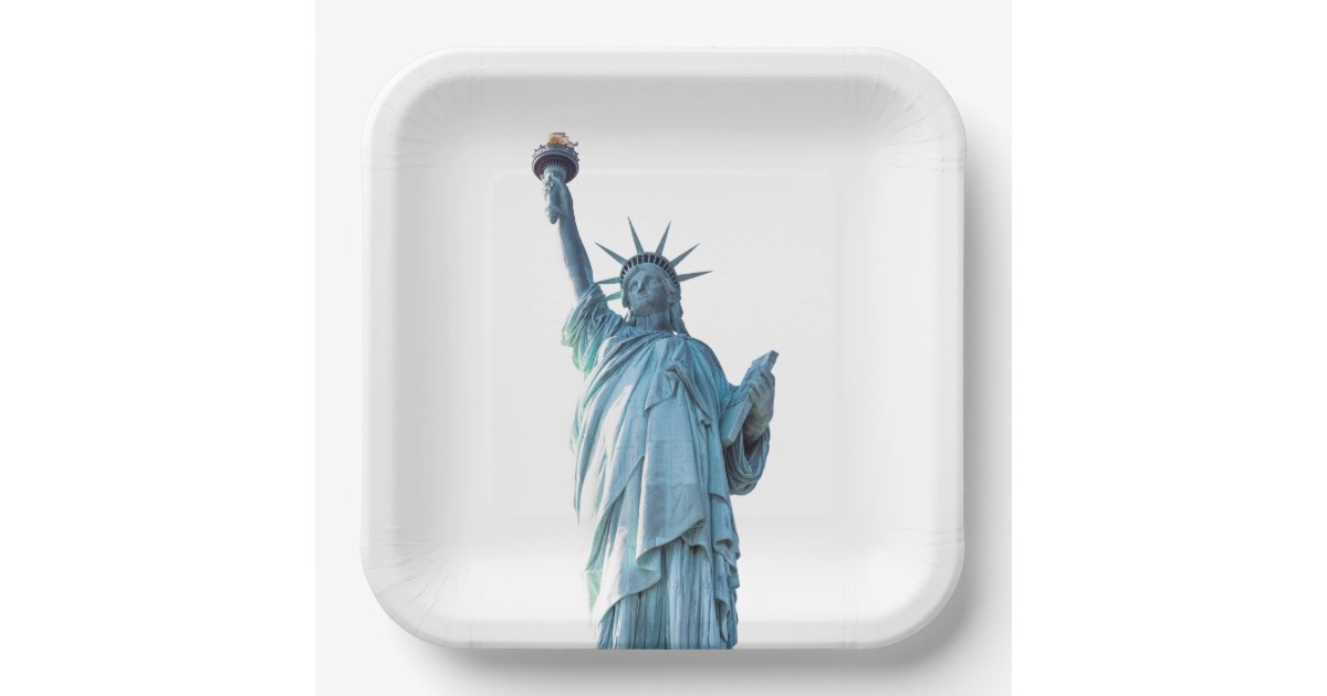 Statue of liberty paper plates | Zazzle