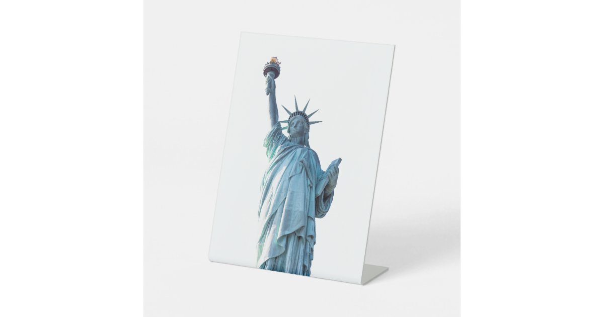 Statue of liberty pedestal sign | Zazzle