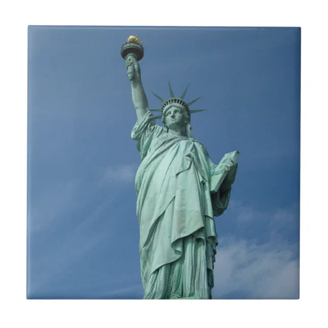 Statue of liberty photo ceramic tile | Zazzle