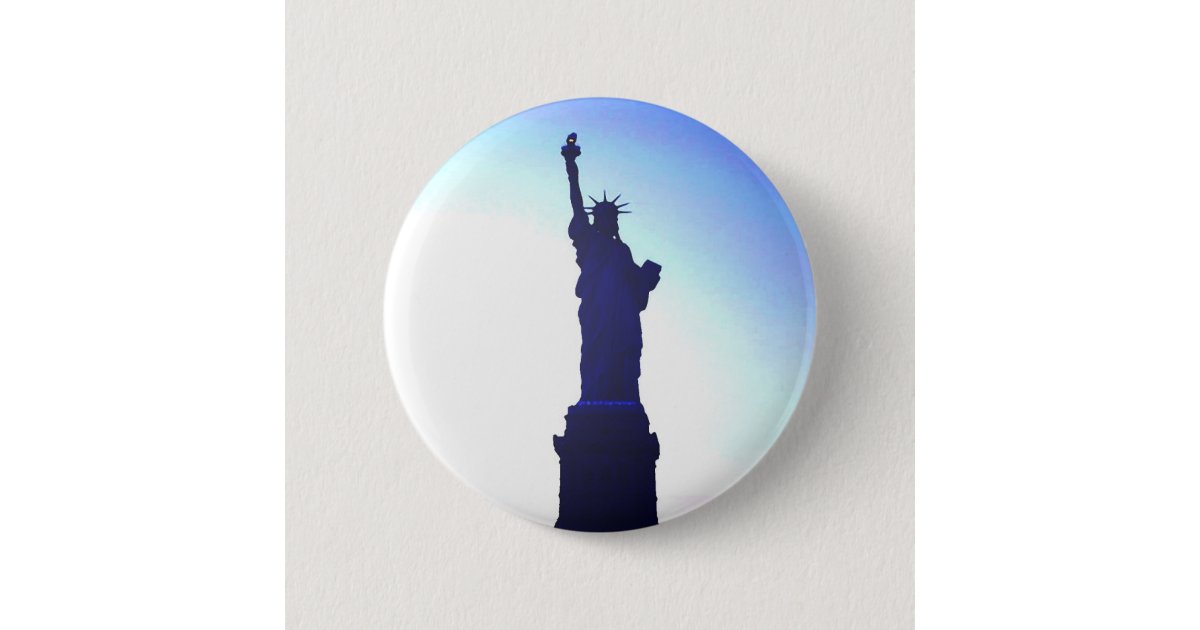 Statue of Liberty Pinback Button | Zazzle