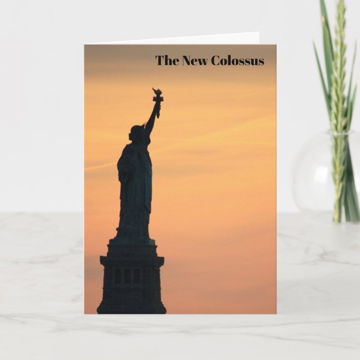 Statue of Liberty Poem, The New Colossus Card | Zazzle.com